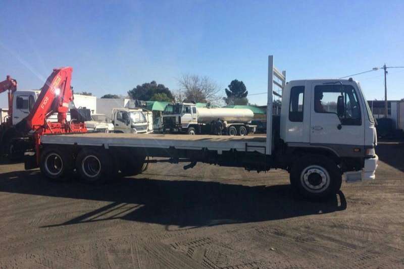 1996 Hino HINO FLATBED RANGER WITH CRANE Flat deck Truck Trucks for ...